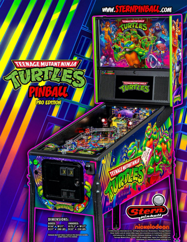 Mini Pinball Machine Model “Teenage Mutant Ninja Turtles” – Pinball Gurus